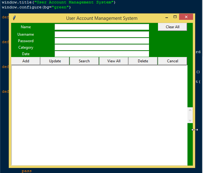 User Account Management System Using Tkinter In Python Free Source Code Sourcecodester